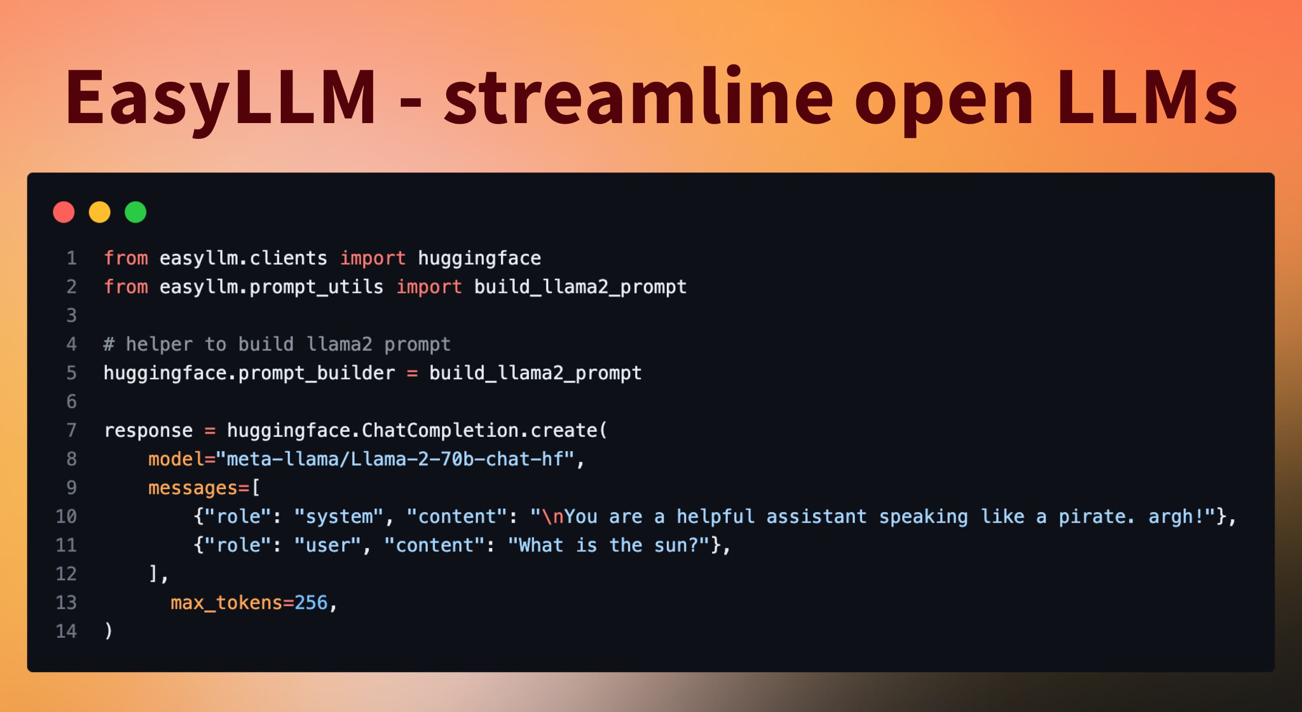 Introducing EasyLLM - streamline open LLMs Introducing EasyLLM - streamline open LLMs